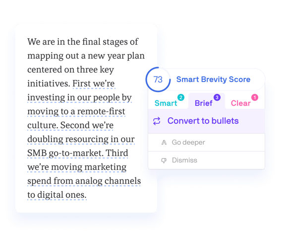 Smart Brevity Guidance and Editing Software Tool - Axios HQ